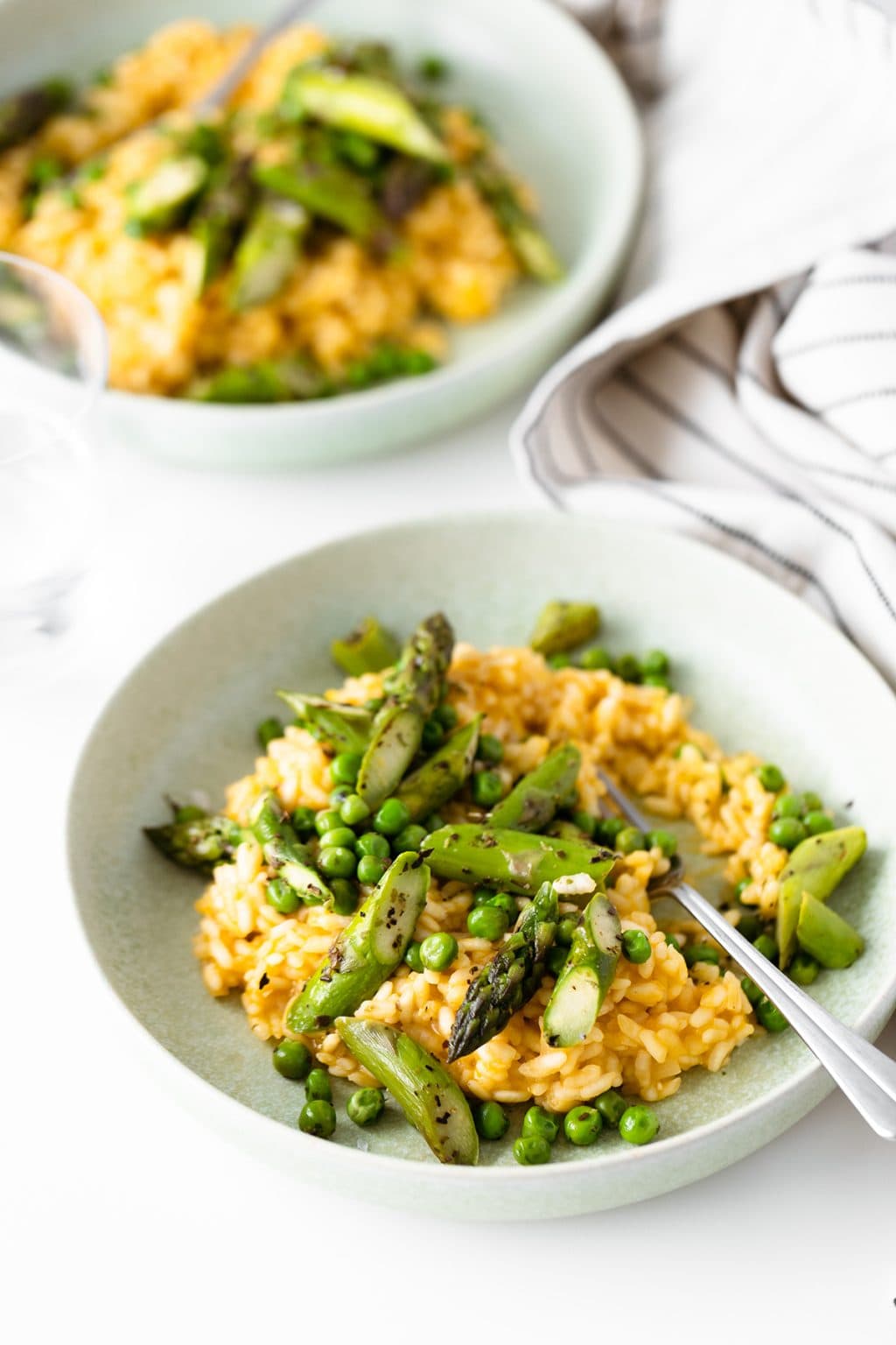 Arborio Risotto with Asparagus and Peas - The Healthful Ideas