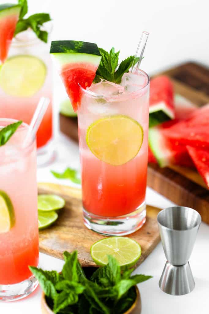 Watermelon Coconut Rum Cooler - The Healthful Ideas