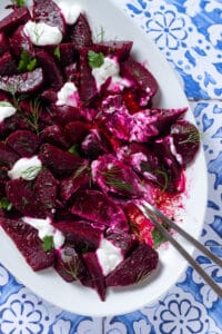 Greek Beet Salad with Yogurt - The Healthful Ideas