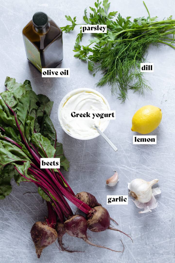 Greek Beet Salad with Yogurt - The Healthful Ideas