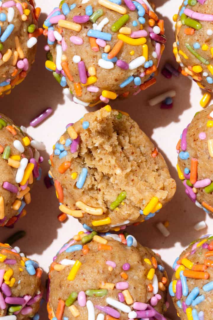 Birthday Cake Protein Balls - The Healthful Ideas