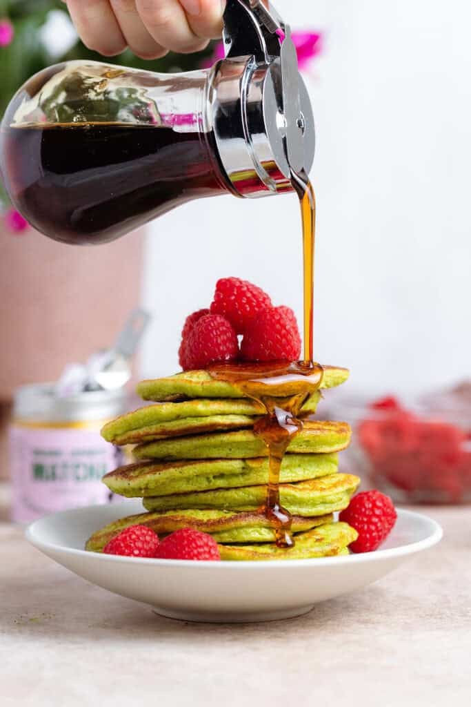 Matcha Pancakes - The Healthful Ideas