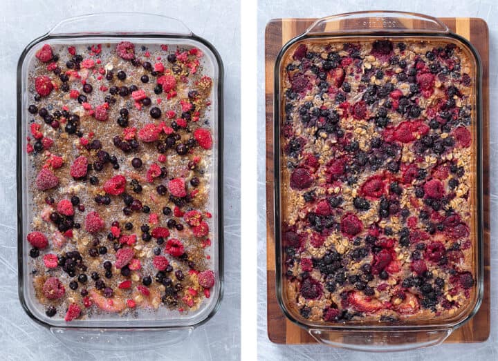 Mixed Berry Baked Oatmeal - The Healthful Ideas