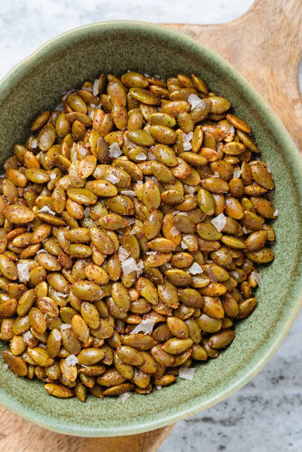 Spicy Roasted Pepitas - The Healthful Ideas