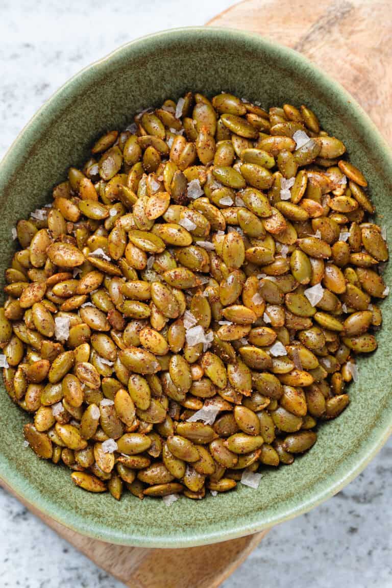 Spicy Roasted Pepitas - The Healthful Ideas