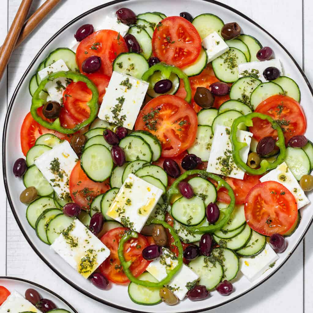 Greek Cucumber Salad - The Healthful Ideas