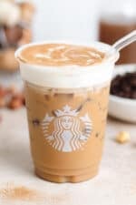 Iced Hazelnut Latte - The Healthful Ideas