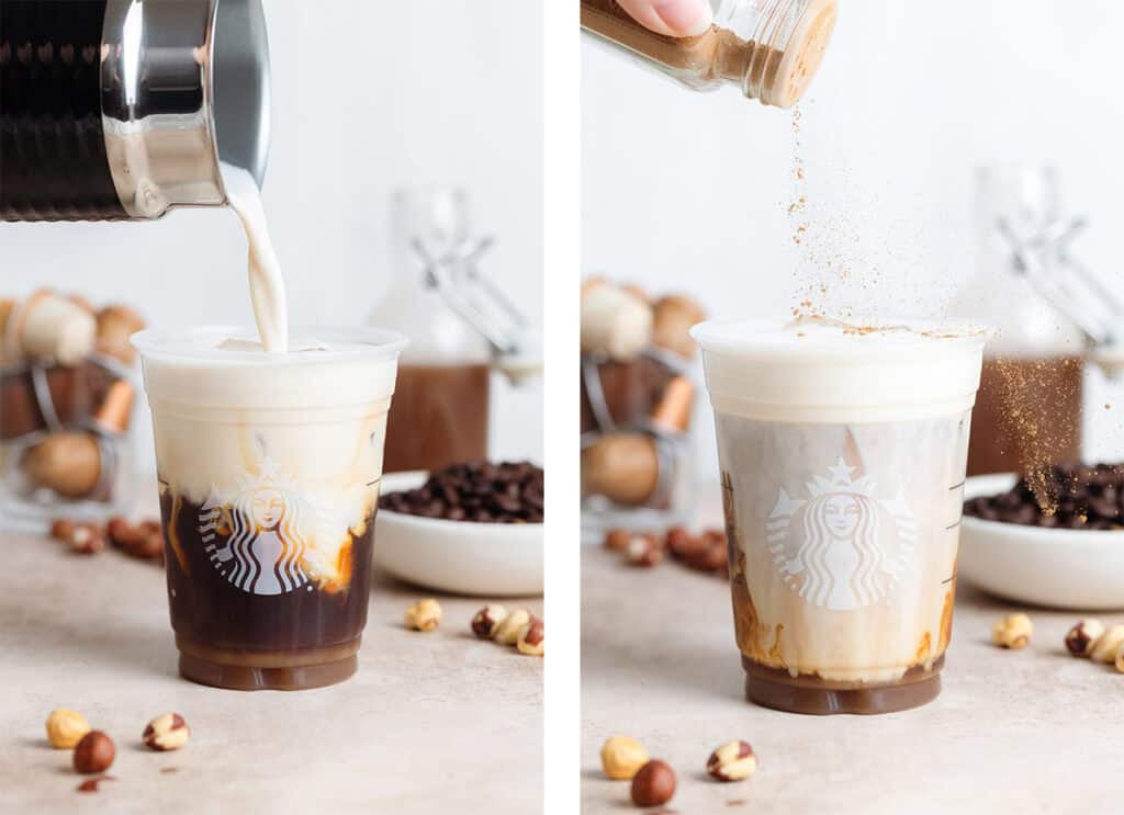 Iced Hazelnut Latte - The Healthful Ideas