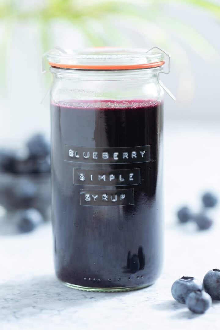Blueberry Simple Syrup - The Healthful Ideas