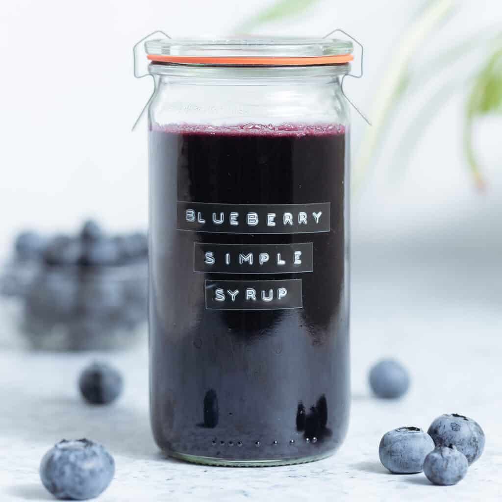 Blueberry Simple Syrup - The Healthful Ideas