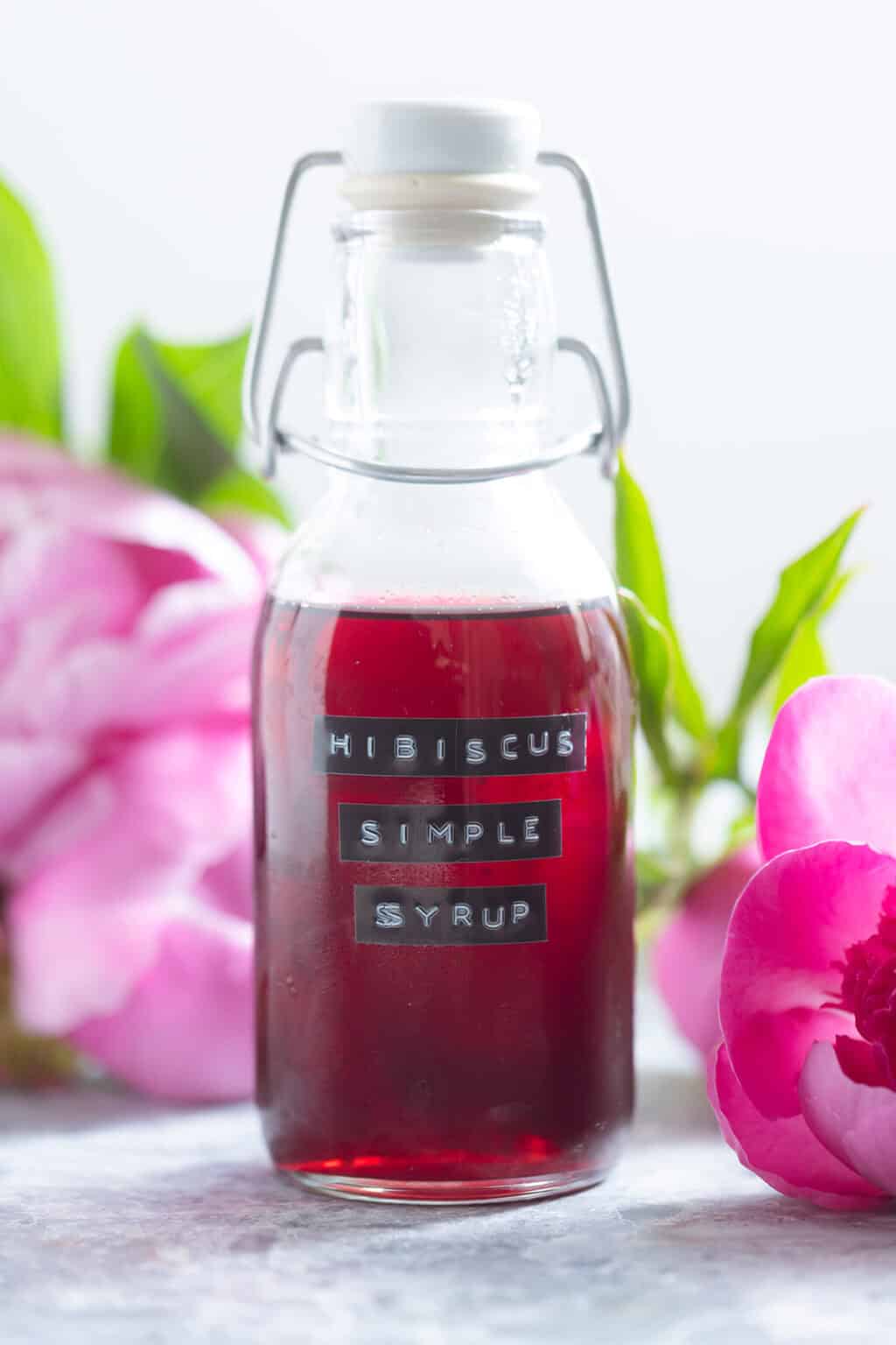 Hibiscus Simple Syrup - The Healthful Ideas