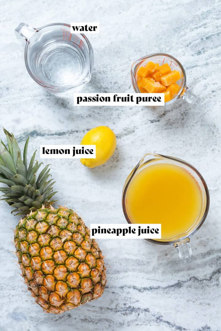 Pineapple Passion Fruit Lemonade - The Healthful Ideas