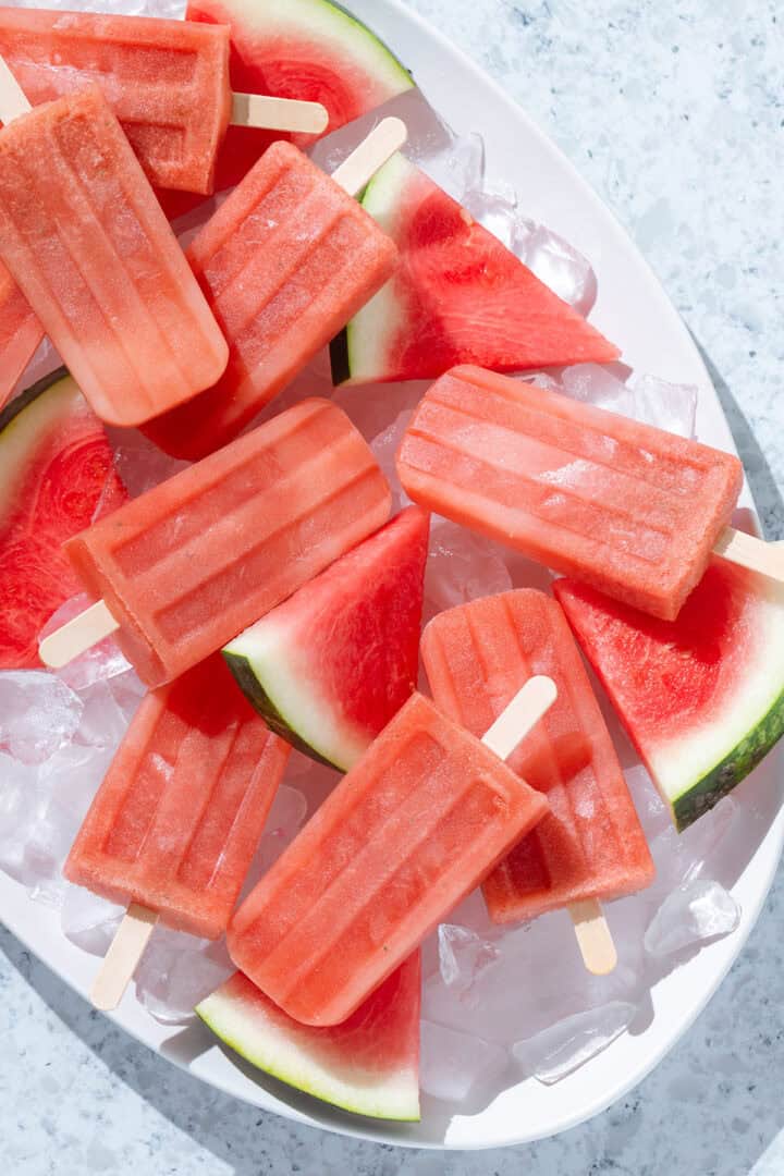 Watermelon Mint Popsicles - The Healthful Ideas