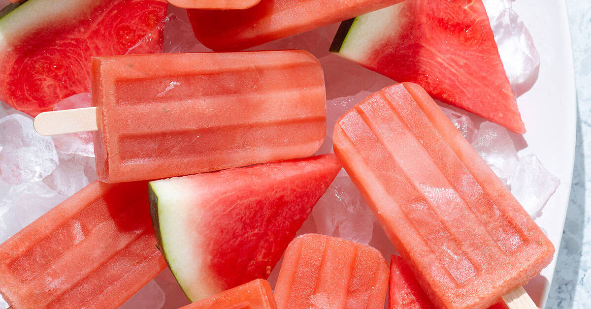 Watermelon Mint Popsicles - The Healthful Ideas