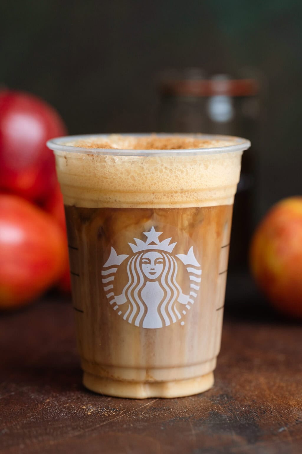 Iced Apple Crisp Oatmilk Shaken Espresso - The Healthful Ideas