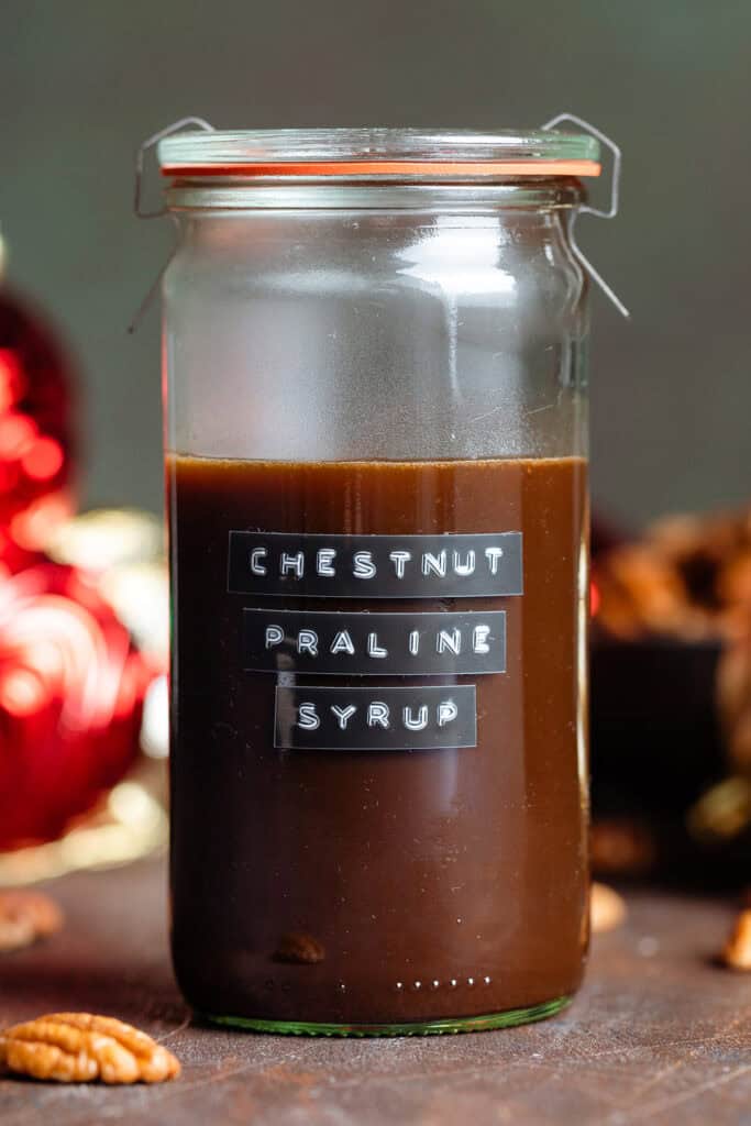 Chestnut Praline Syrup - The Healthful Ideas