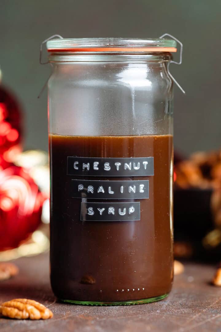 Chestnut Praline Syrup - The Healthful Ideas