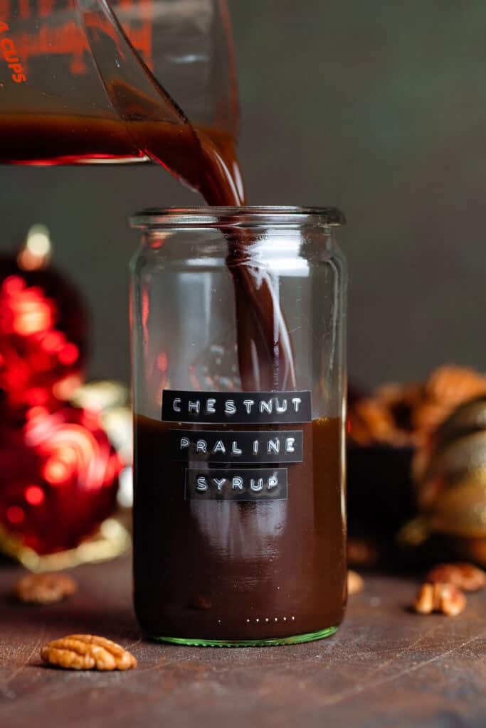 Chestnut Praline Syrup - The Healthful Ideas