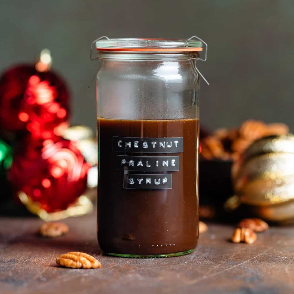 Chestnut Praline Syrup - The Healthful Ideas