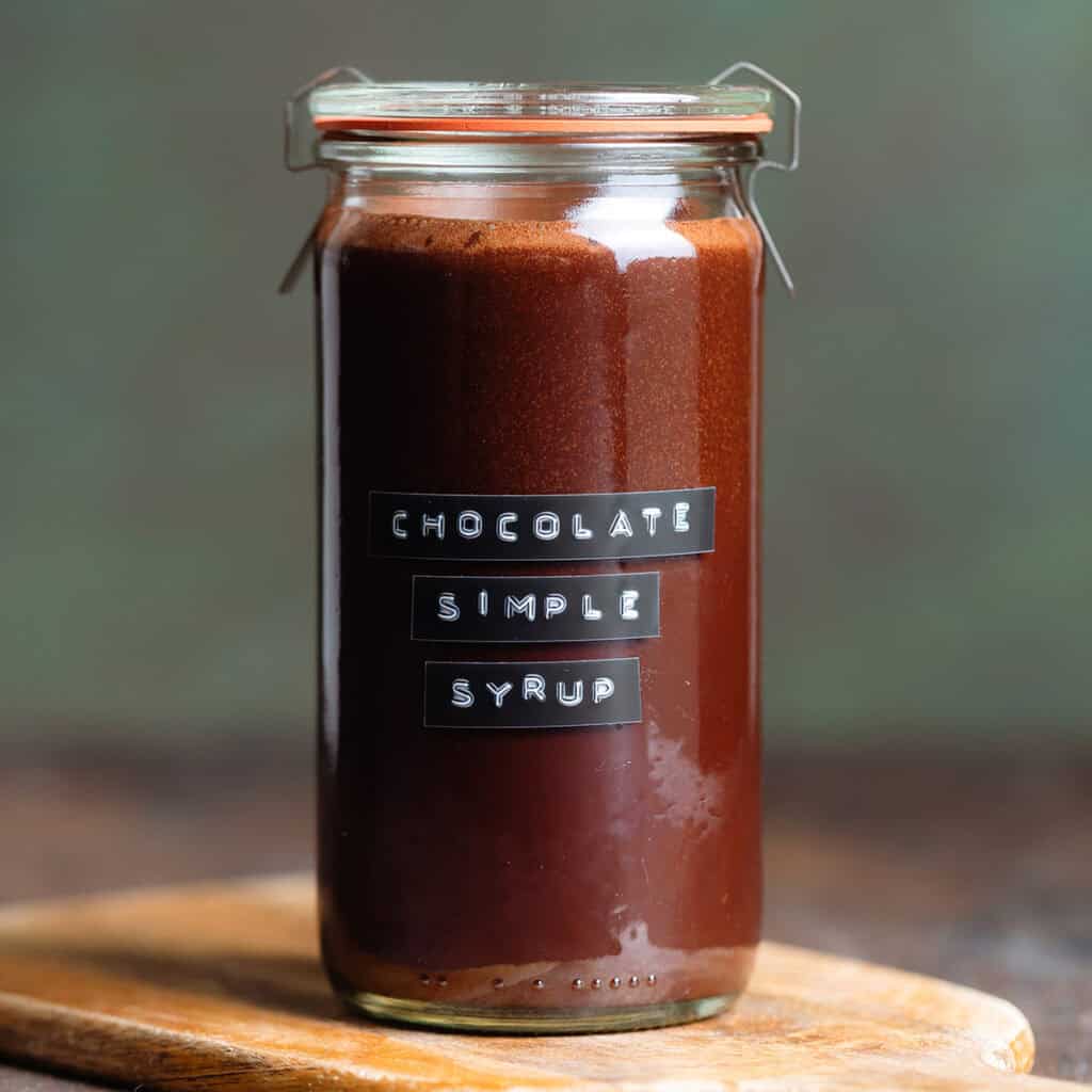 Chocolate Simple Syrup - The Healthful Ideas