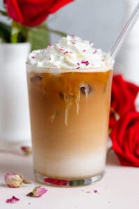Iced Rose Latte - The Healthful Ideas