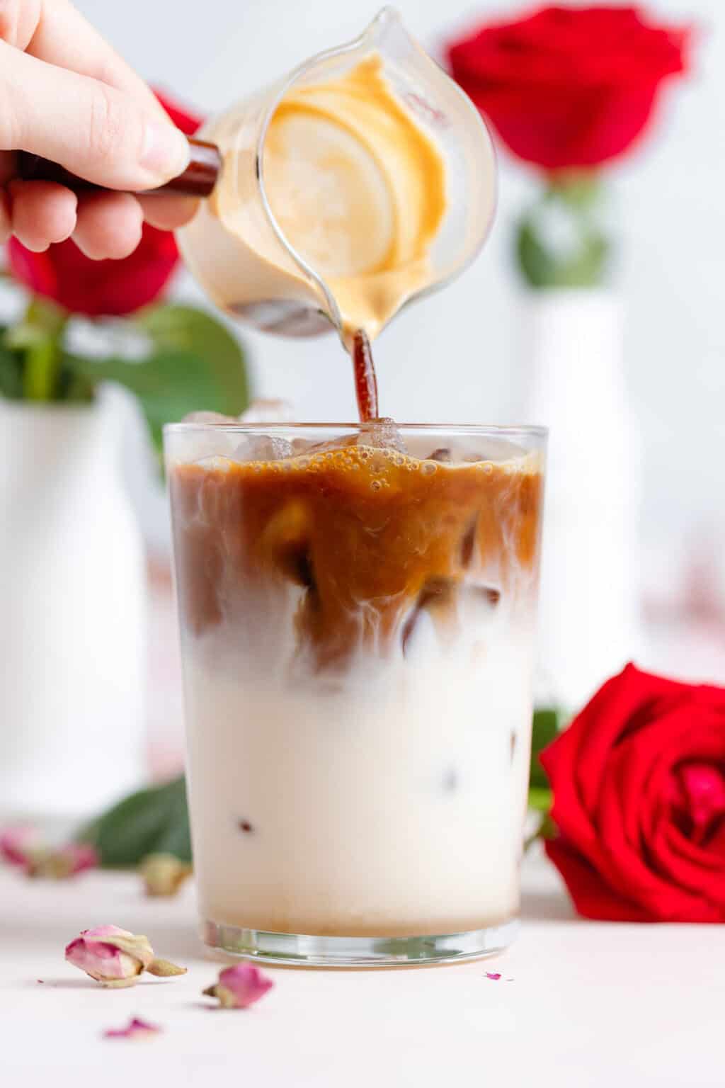 Iced Rose Latte - The Healthful Ideas
