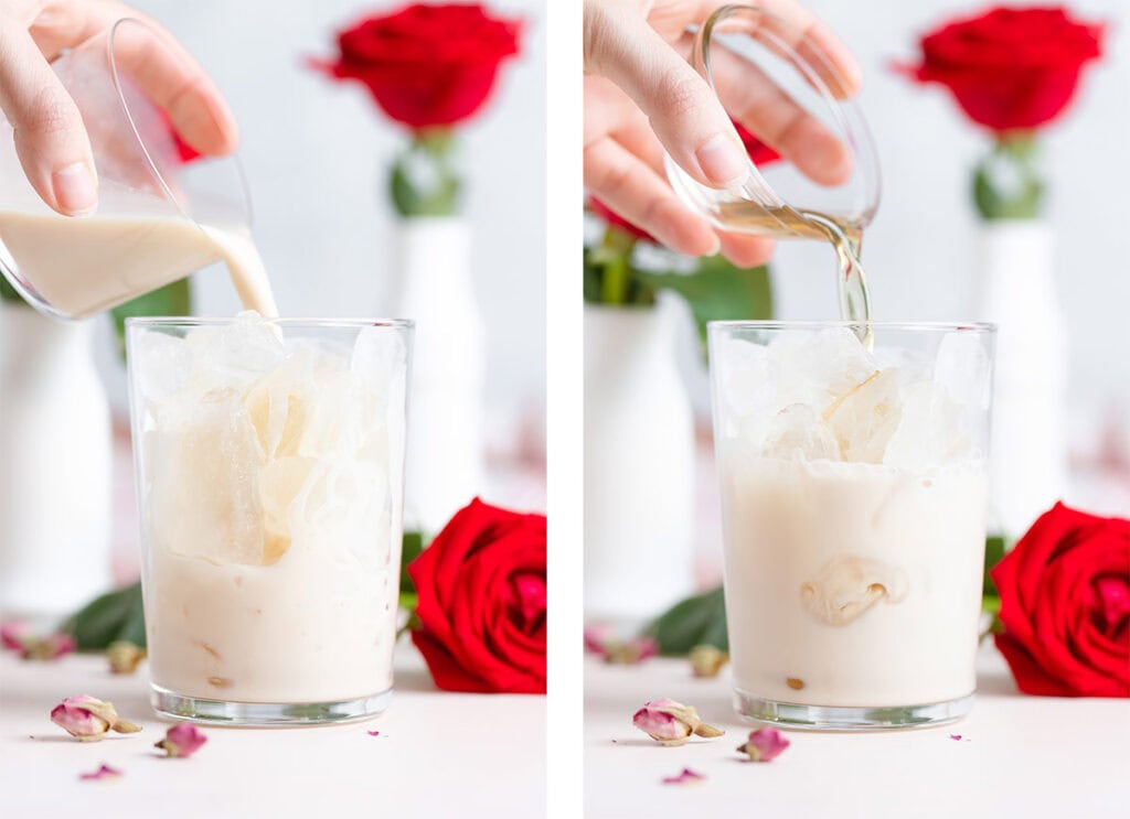 Iced Rose Latte - The Healthful Ideas