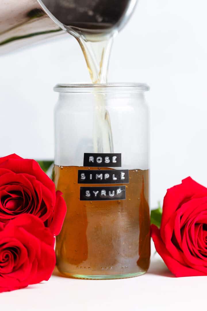 Rose Simple Syrup - The Healthful Ideas