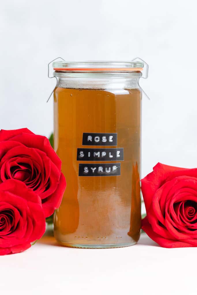 Rose Simple Syrup - The Healthful Ideas
