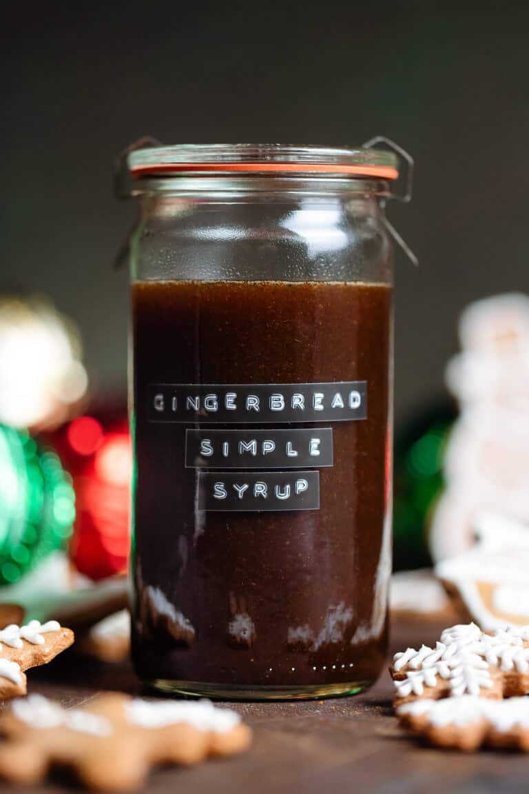 Gingerbread Simple Syrup - The Healthful Ideas