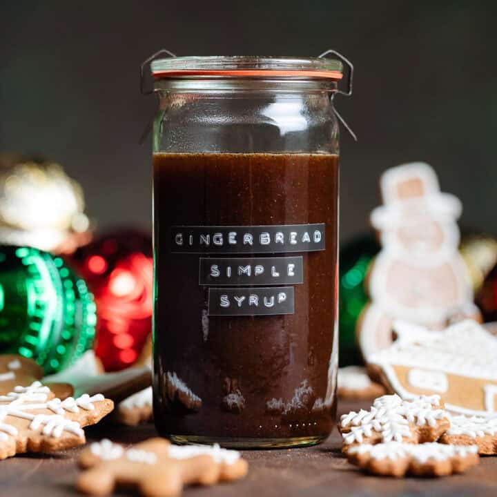 Gingerbread Simple Syrup - The Healthful Ideas