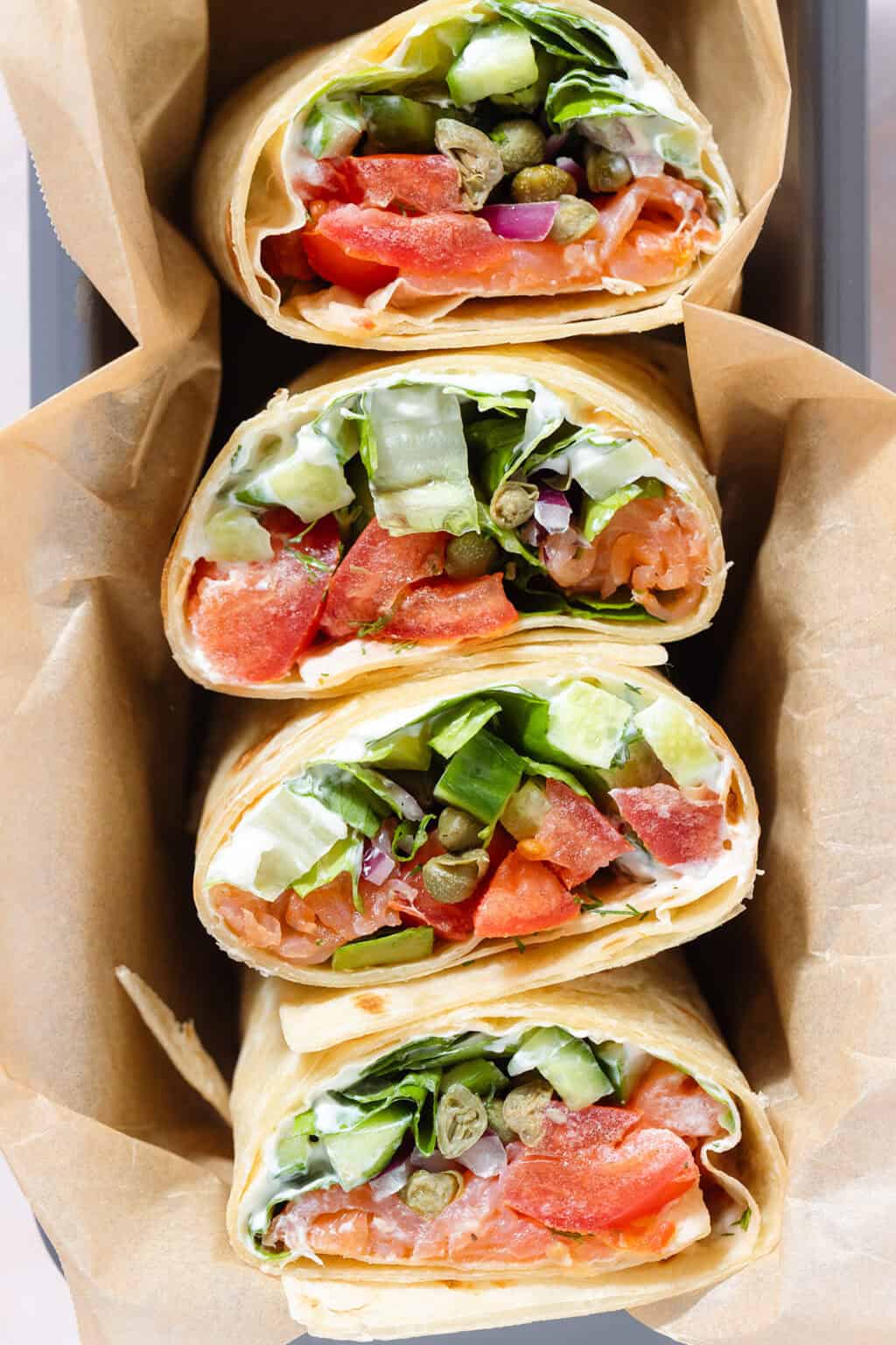 Smoked Salmon Wrap - The Healthful Ideas
