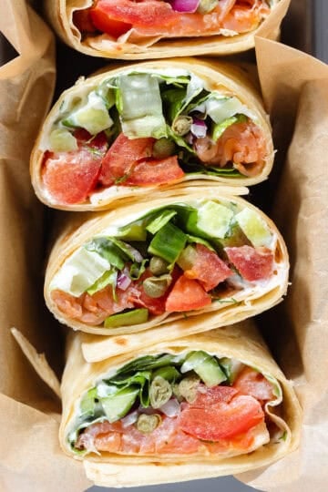 Smoked Salmon Wrap - The Healthful Ideas