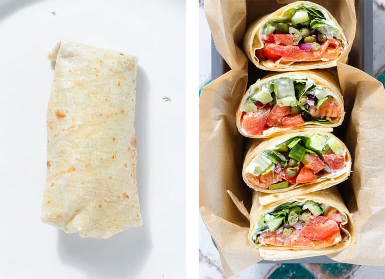 Smoked Salmon Wrap - The Healthful Ideas
