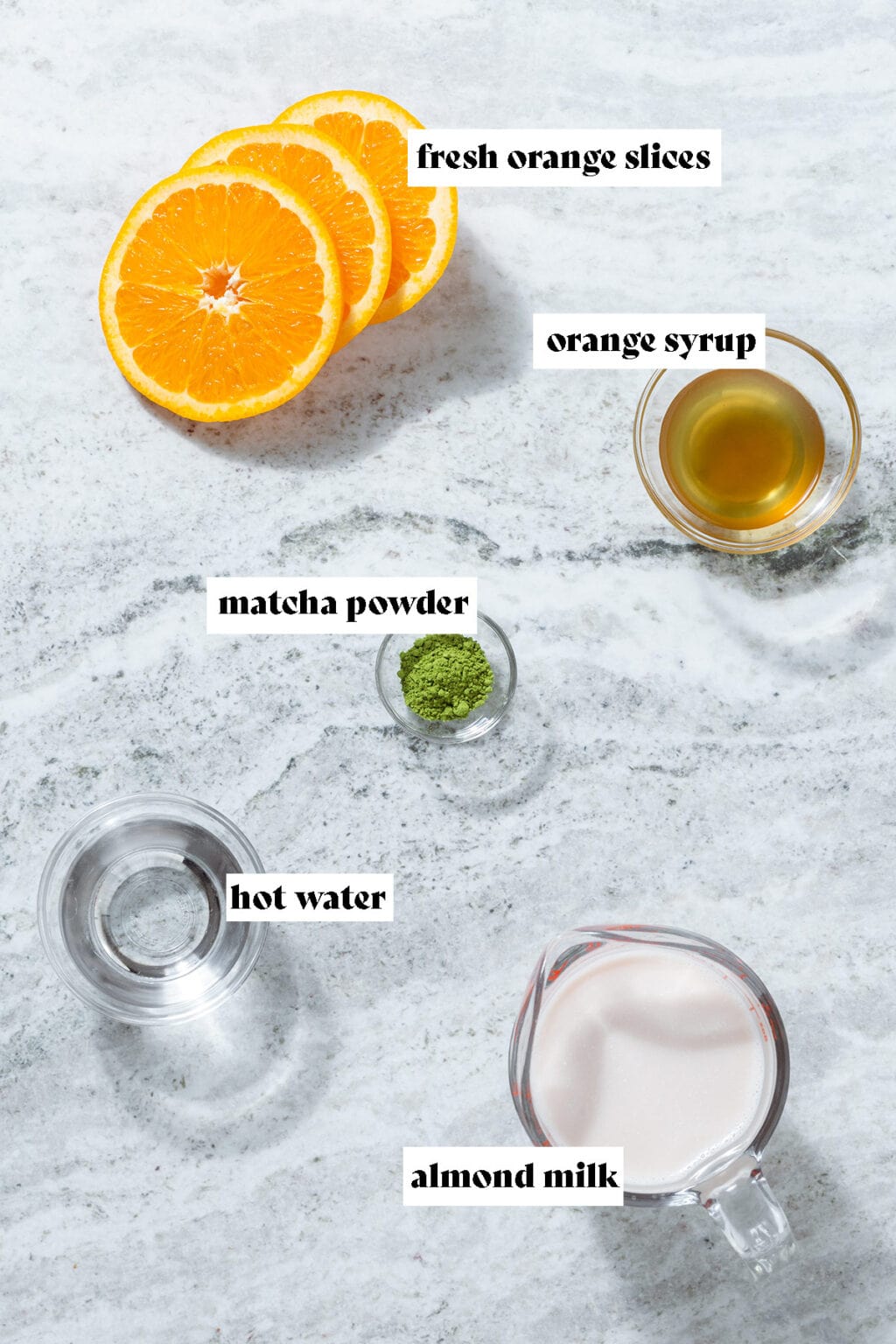 Iced Orange Matcha Latte - The Healthful Ideas