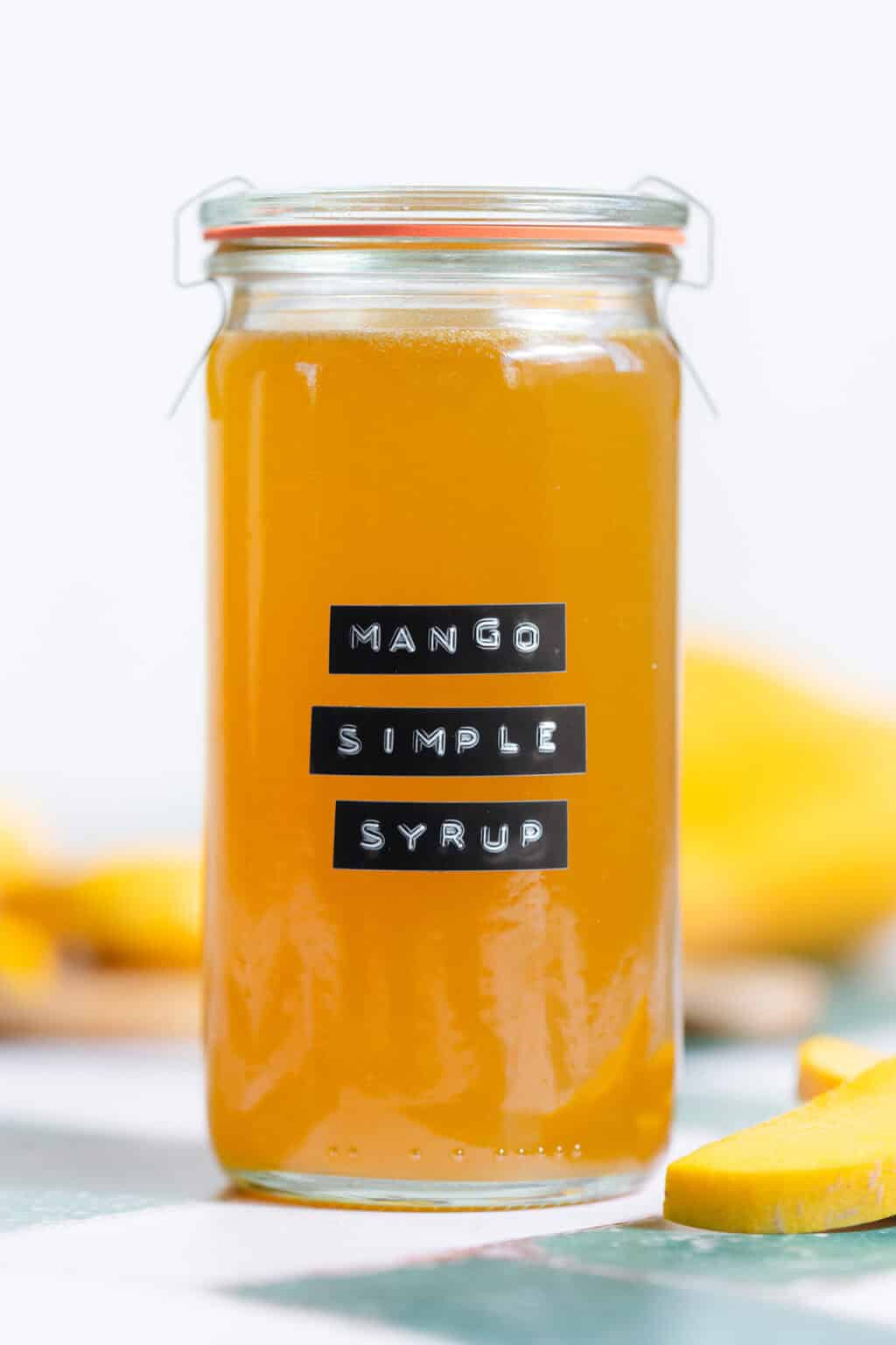 Mango Simple Syrup - The Healthful Ideas