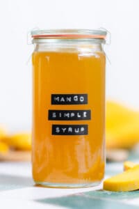 Mango Simple Syrup - The Healthful Ideas