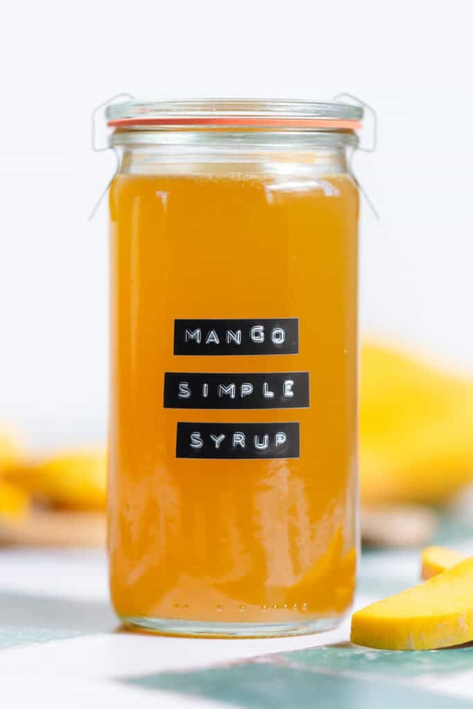 Mango Simple Syrup - The Healthful Ideas