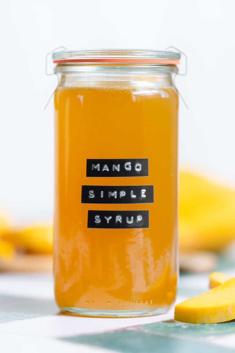 Mango Simple Syrup - The Healthful Ideas