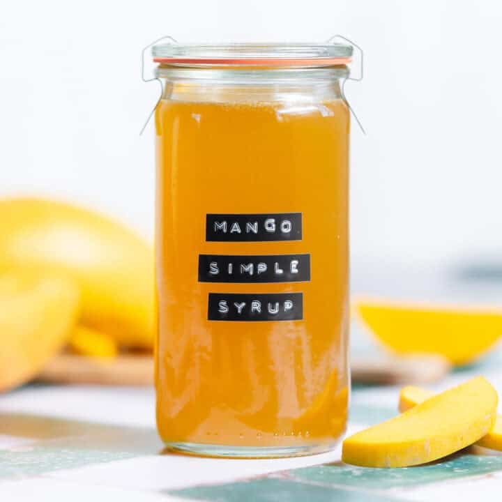 Mango Simple Syrup - The Healthful Ideas