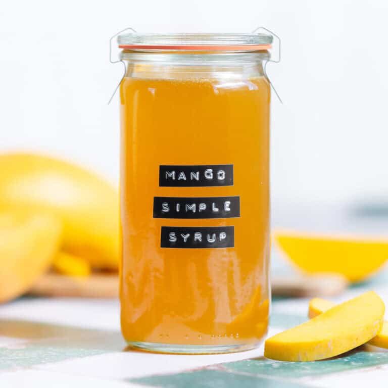Mango Simple Syrup - The Healthful Ideas