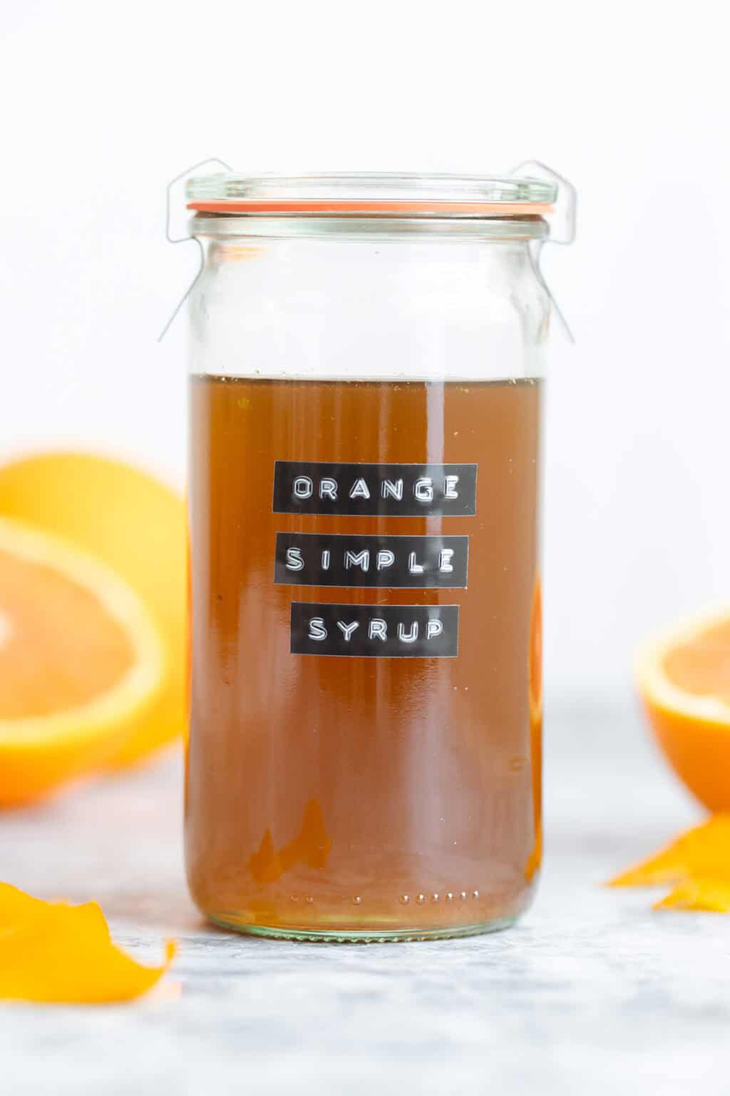 Orange Simple Syrup - The Healthful Ideas
