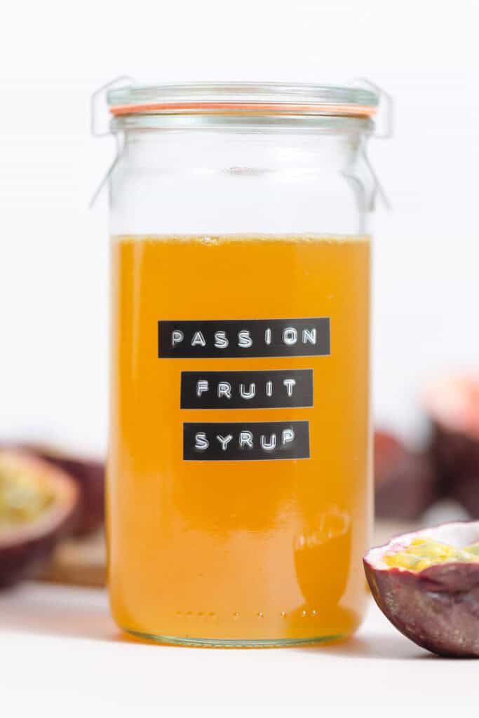 Passion Fruit Simple Syrup - The Healthful Ideas