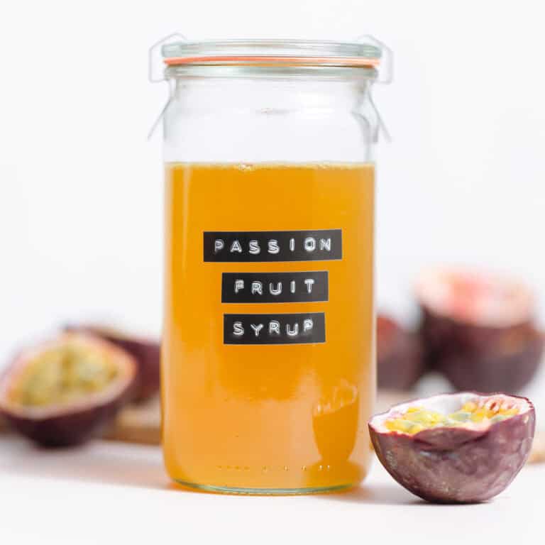 Passion Fruit Simple Syrup - The Healthful Ideas