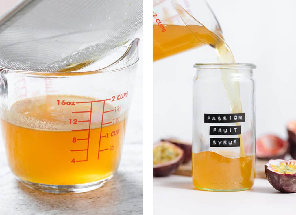 Passion Fruit Simple Syrup - The Healthful Ideas