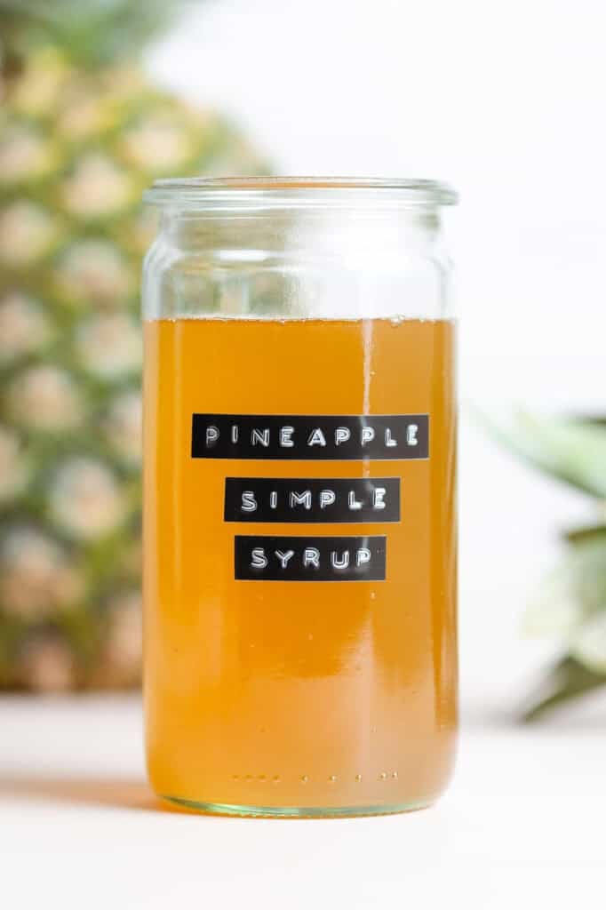 Pineapple Simple Syrup - The Healthful Ideas