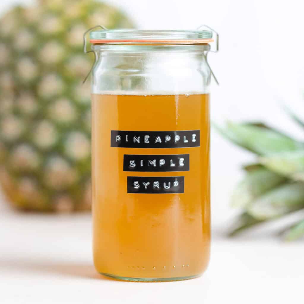 Pineapple Simple Syrup - The Healthful Ideas