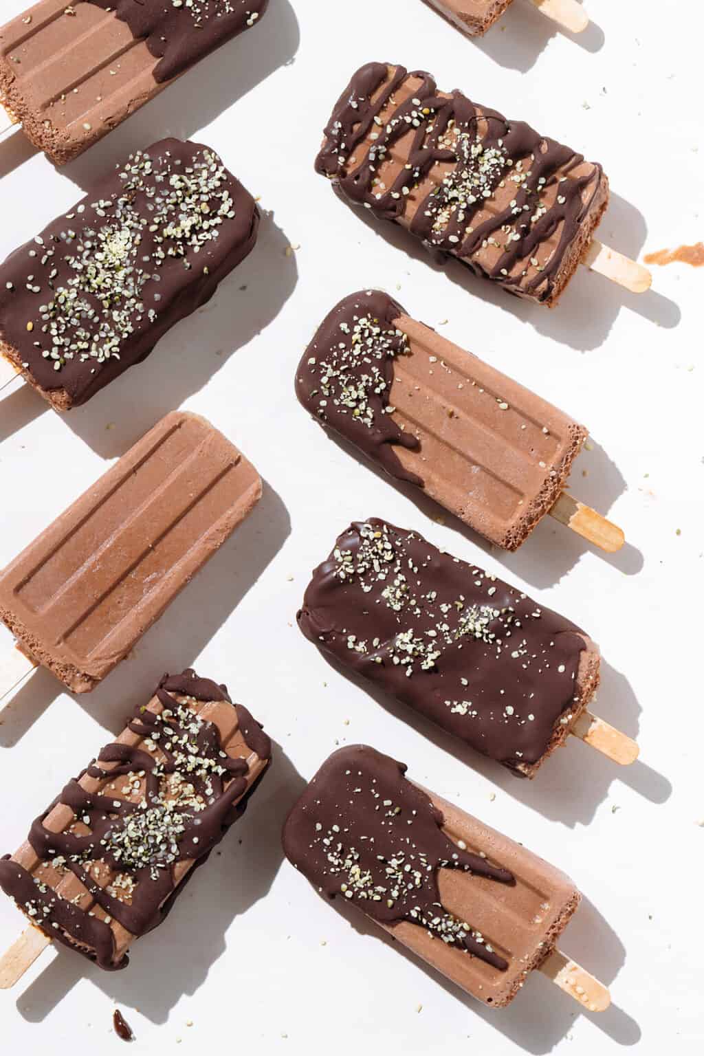 Double Chocolate Popsicles - The Healthful Ideas