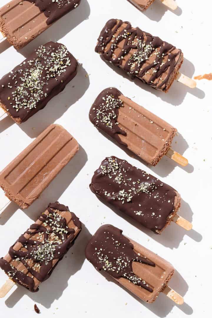 Double Chocolate Popsicles - The Healthful Ideas