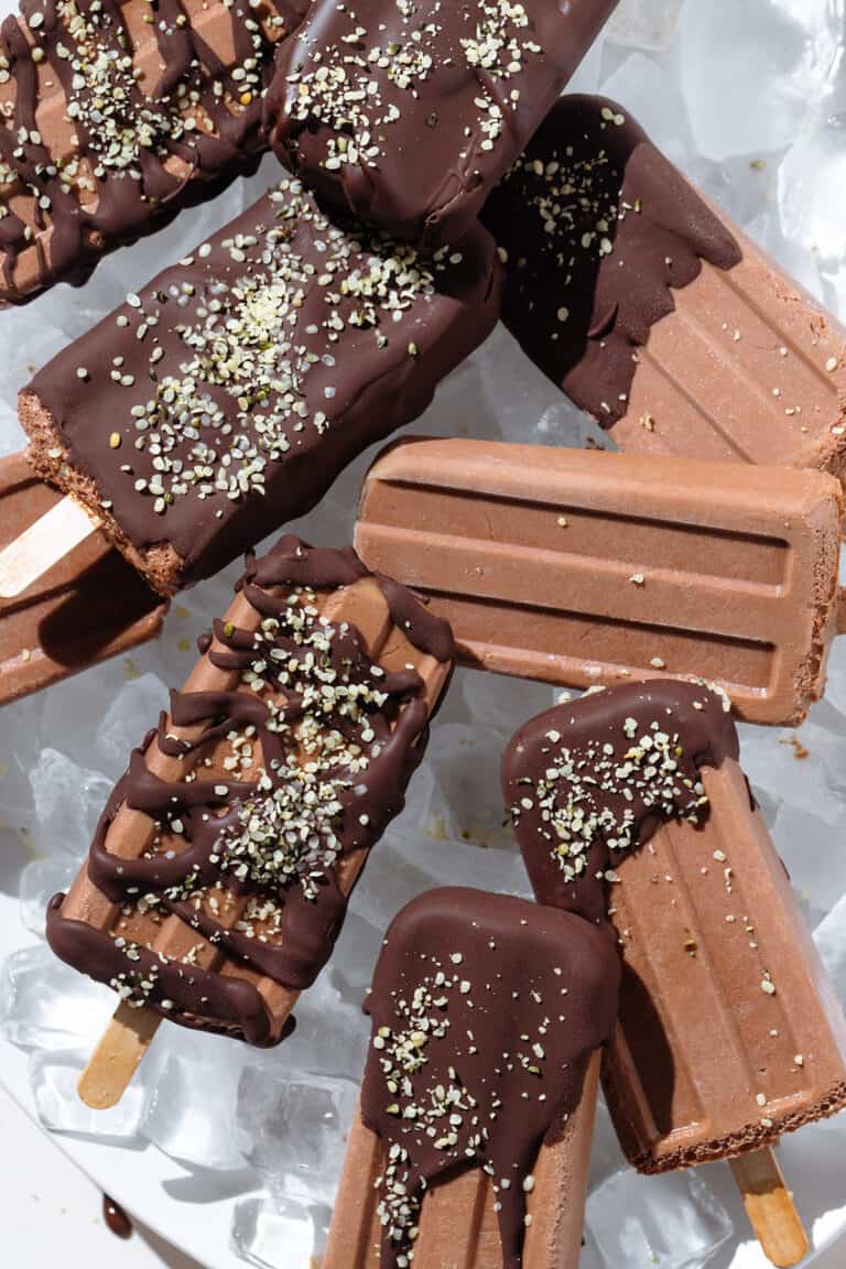 Double Chocolate Popsicles - The Healthful Ideas